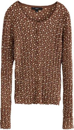 Next Strickjacke Gerippte, geknöpfte Feinstrick-Strickjacke (1-tlg)