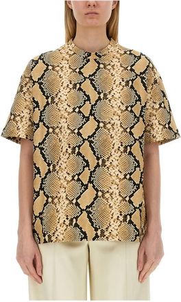 Jil Sander Femme, Blouses et Chemises, Multicolore, Taille: 38 FR T-shirt oversize en coton