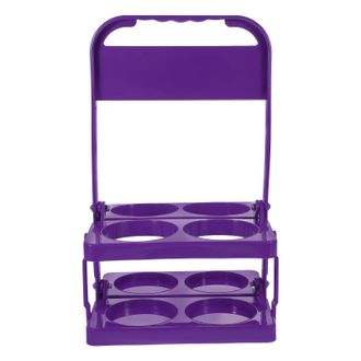 NUOBESTY Faltbarer Bierflaschenträger aus Robustem Kunststoff Leichter und Kompakter Getränketräger mit Praktischem Klappdesign für Bierflaschen und Getränketr