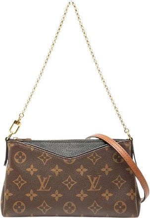 Louis Vuitton Sac bandouli&egrave;re imprim&eacute; Pre-owned - Femme - Pre-owned - Brun - Taille: ONE Size