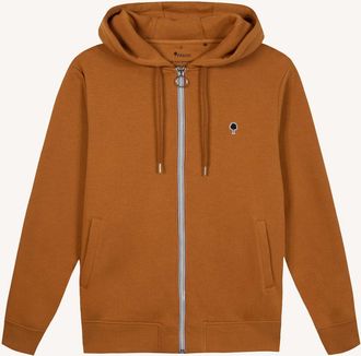 Faguo Sweat zipp&eacute; rouille coton - MESNIL