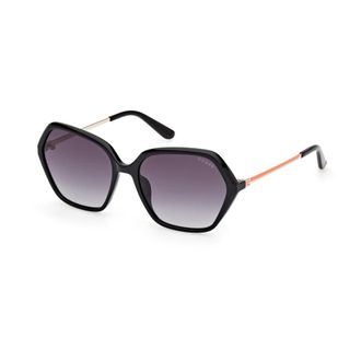 Guess Lunettes de soleil g&eacute;om&eacute;triques Anastasia - Femme - Accessoires - Noir - Taille: 55 MM