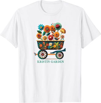 BDAZ Kristis Garden Gartenpflanzen Blumen Kristi T-Shirt