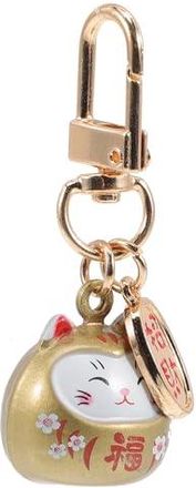 BESPORTBLE Porte-Cl&eacute;s Pendentif Chat Japonerie Maneki-Neko Grelot Accessoire L&eacute;ger pour Paquet &agrave; Main ou Paquet &agrave; Dos D&eacute;coration Amulette pour Femme Pr&eacute;sent Orig