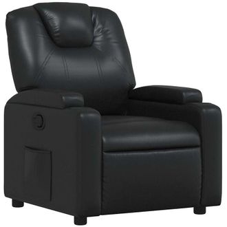 vidaXL Schwarzer Kunstleder Relaxsessel