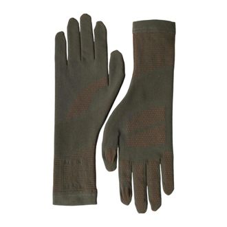 Dolce & Gabbana Handgelenklange Baumwollhandschuhe - - Accessories - Damen - Braun - ONE SIZE