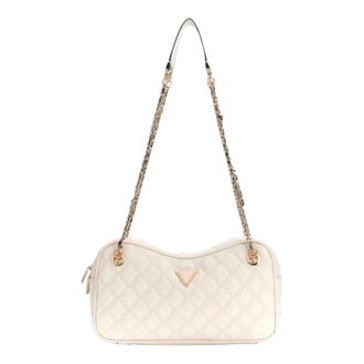 Guess Femme, Sacs, Blanc, Taille: ONE Size Giully II Shoulder Satchel