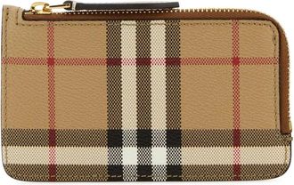 Burberry Femme, Accessoires, Multicolore, Taille: ONE Size Porte-cartes en toile imprim&eacute;e