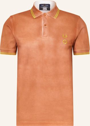 Fred Perry Piqué-Poloshirt Regular Fit rot