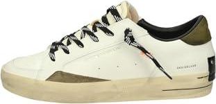 Crime London 11109aa8.10 Baskets Avec Lacets En Cuir Hommes WHITE 40