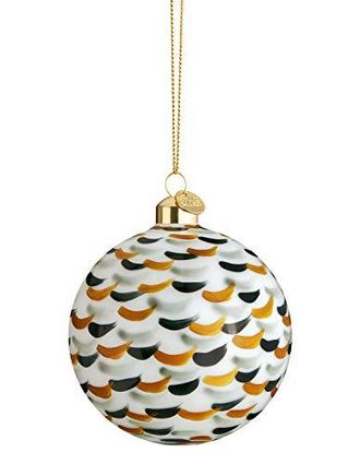 Holmegaard Weihnachtskugel &Oslash;8 cm Dekoration aus mundgeblasenem Borosilikat, gr&uuml;n