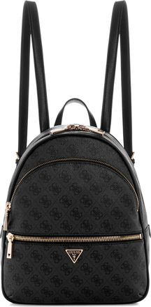 Guess Damen Manhattan Ii Large Rucksack, Kohle-Logo, Einheitsgröße