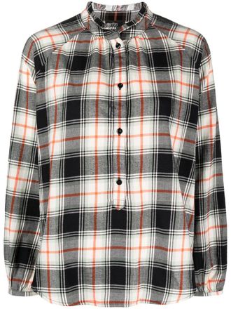Woolrich chemise volant&eacute;e &agrave; carreaux - Noir