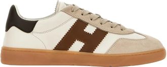 Hogan Low-Top Sneaker - Flat Shoes Avorio Marrone - Gr. 36,5 (EU) - in Braun - für Damen
