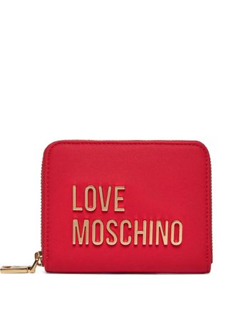 Love Moschino portefeuille &agrave; logo - Rouge