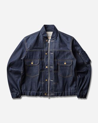 Levi's Men s sacai Blouson Jacket Rigid Indigo