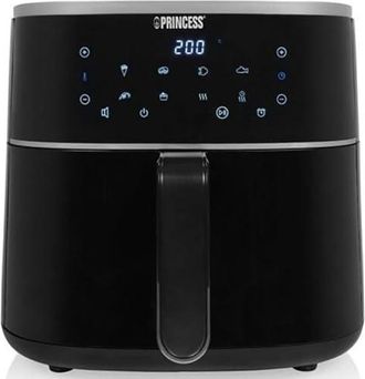 Princess Airfryer num&eacute;rique 6 L - Ecran tactile LED - 1500 W - 8 programmes - Cuisson plus saine - Sans huiles - Noir - 182244