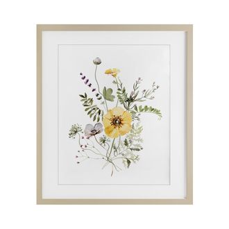 Stupell Industries Gardening Kräuterblüten, gerahmter Druck unter Glas, Design von Lettered and Lined, 53,3 x 43,2 cm, Grau