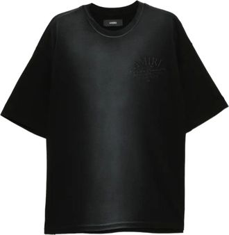 Amiri Homme, Tops, Noir, Taille: L Embroidered Logo T-Shirt