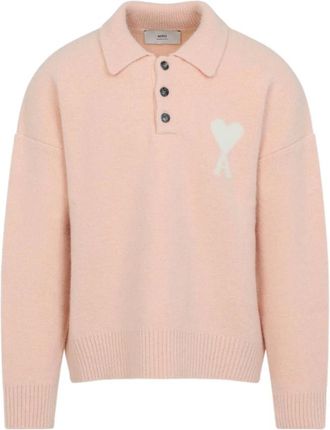 Ami Homme, Pulls, Rose, Taille: S Pulls &agrave; col rond