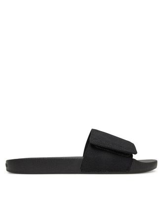 Calvin Klein Pantoletten Adj Pool Slide Canvas Logo HM0HM01749 Schwarz