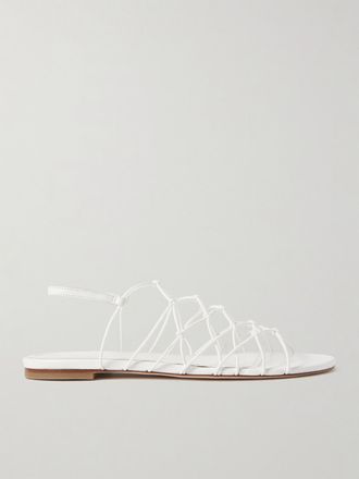 Staud Gio Sandalen Aus Gummiband Und Leder Mit Knoten - Wei&szlig;