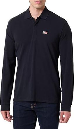 Napapijri Evan Long Sleeve Polo Shirt, Noir, XXL Homme