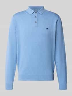 Fynch-Hatton Strickpullover mit Polokragen und Knopfleiste