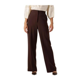 Second Female Klassische Hose f&uuml;r Stilvolle Herbst/Winter - - Trousers - Damen - Braun - S