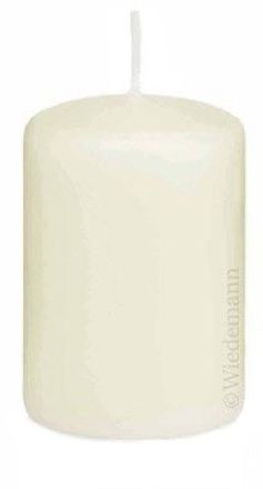 Wiedemann 218117.003 Stumpenkerzen, Wachs, Elfenbein, 12 x 6 cm, 16-Einheiten