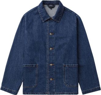 A.P.C. Geknöpfte Jeansjacke - Blau
