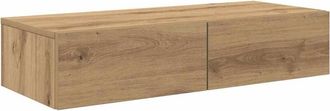 vidaXL Wandregal mit Schubladen Artisan-Eiche 80x33x17cm Holzwerkstoff vidaXL