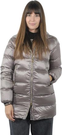 People of Shibuya Femme, Vestes, Gris, Taille: 40 FR Doudoune matelassée