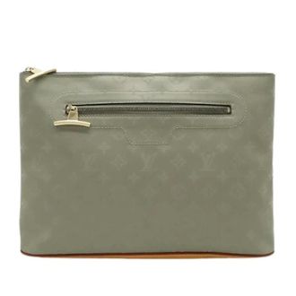 Louis Vuitton unisex, Pre-owned, Gris, Taille: ONE Size Pre-owned Monogram Titanium Cosmos Clutch