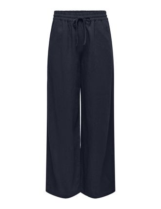 Jacqueline de Yong Damen Jdysay Hw Linen Wide Pant WVN Noos Hose Mit Weitem Beinschnitt, Sky Captain, XS / 32L