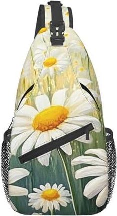 Generic Sac &agrave; bandouli&egrave;re motif marguerite pour homme - Sac &agrave; dos de randonn&eacute;e pour homme