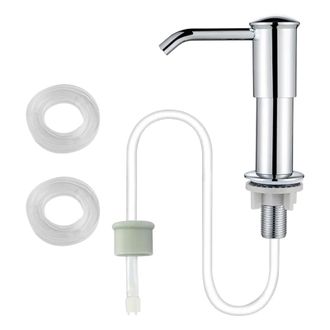 Generico Seifenspender f&uuml;r K&uuml;chensp&uuml;le, 360&deg; drehbar, Seifenpumpe f&uuml;r Sp&uuml;le, Pumpenkopf zum Sp&uuml;len, f&uuml;r K&uuml;che, Bad, Dusche, Toilette, Schminktisch