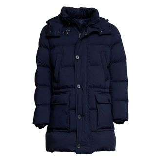 Fay Femme, Manteaux, Bleu, Taille: 44 FR Parka Rembourrée