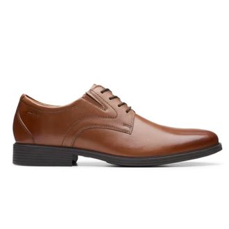Clarks Whiddon Plain Schn&uuml;rschuh - Braun - - Shoes - Herren - Braun - 41 EU