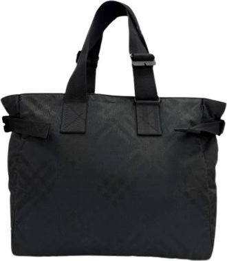 Burberry Sac cabas vintage Pre-owned - Homme - Pre-owned - Noir - Taille: ONE Size