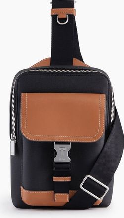 Le Tanneur Sacoche sling Maurice en toile enduite