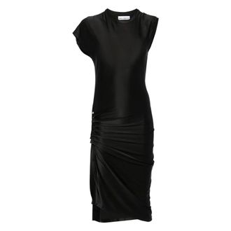 Paco Rabanne Femme, Robes, Noir, Taille: 38 FR Robe Mi-Longue Noire