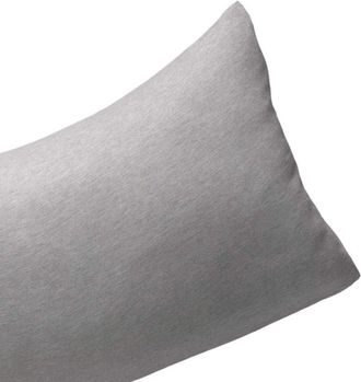 Billerbeck Sinus Ersatzkissenbezug f&uuml;r Seitenschl&auml;ferkissen anthrazit, 30 x 130 cm, Grau