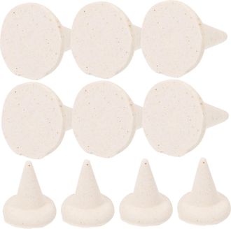 Hemobllo 10 Stück Feuerfeste Keramiknägel Aluminiumoxid Klein Wiederverwendbar Brennofen Töpferwerkzeug Brennhilfe Für Glasierte Keramik Keramikbrennofennägel