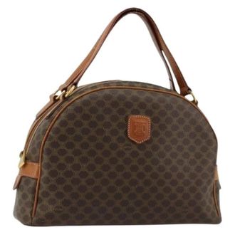 Celine Pre-owned Vintage Macadam Canvas Hand Bag - - Pre-owned - Damen - Braun - ONE SIZE