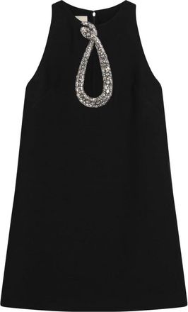 Valentino Garavani Femme, Robes, Noir, Taille: 38 FR Mini-robe Crepe Couture