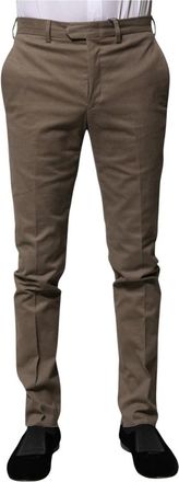 Bencivenga Bencivenga, Homme, Pantalons, Brun, Taille: S Pantalon de ville formel fusel&eacute;