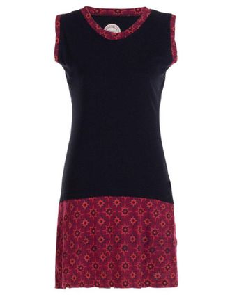 vishes Sommerkleid Damen Sommerkleid Armlos Sternchen-Kleid Tunika-Kleid T-Shirtkleid Boho, Goa, Guru Style