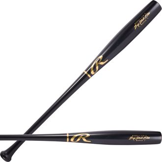 Rawlings Torpedo Barrel I13 Baseballschl&auml;ger aus Ahornholz, Big Stick Elite Collection, Schwarz/Gold, 83,8 cm