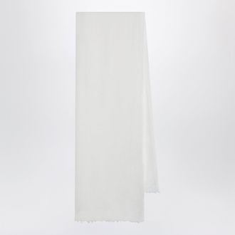 Destin Wei&szlig;er Schal aus Seiden-Kaschmir-Mix